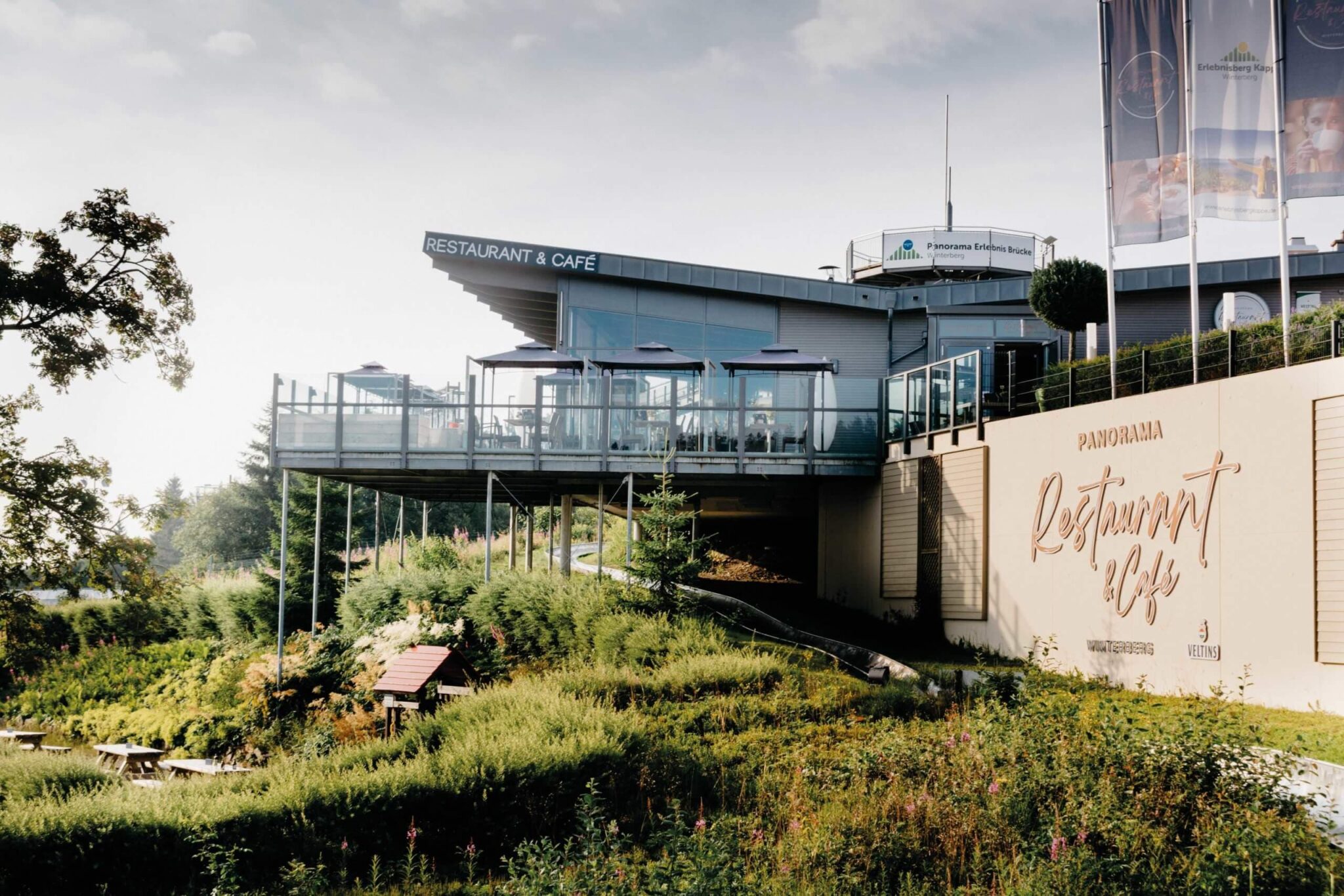 Winterberg'de dağ havası, panorama ve robotik