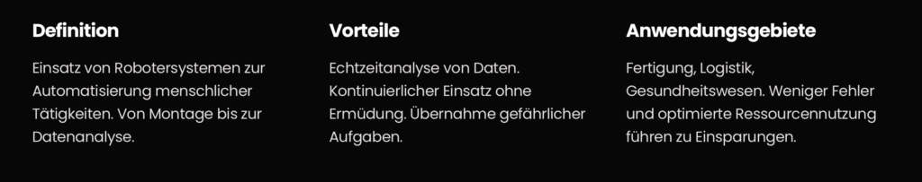 La automatización robótica explicada | Ventajas y áreas de aplicación