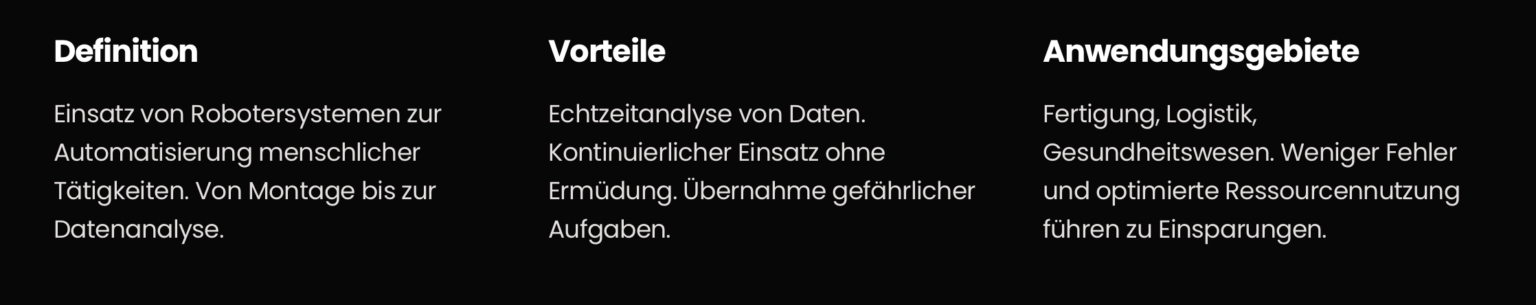 La automatización robótica explicada | Ventajas y áreas de aplicación